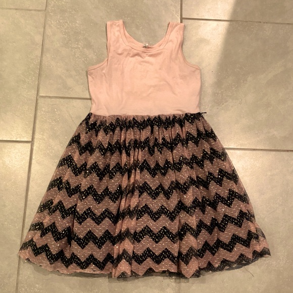 Knitworks | Dresses | Knitworks Pink And Black Chevron Dress | Poshmark